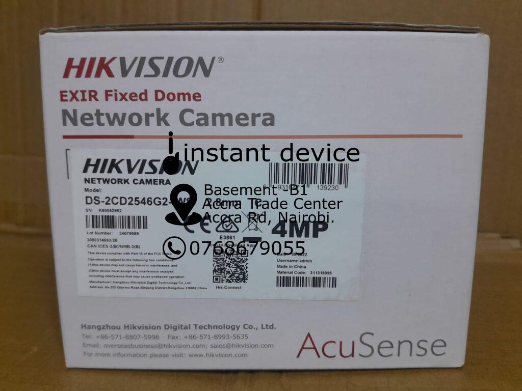 HikVision DS-2CD2546G2-IWS 4MP Dome IP Camera | InstantDevice Kenya